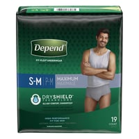 Depend - Depend, Fresh Protection - Underwear, Maximum, Small-Medium ...