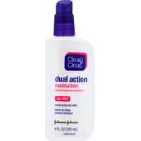 CLEAN & CLEAR - Clean & Clear Dual Action Oil-Free Moisturizer 4 Ounce ...