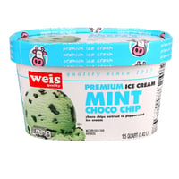 Weis Quality - Weis Quality, Premium Ice Cream, Mint Chocolate Chip (48 ...