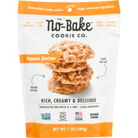 No Bake Cookie - The No Bake Cookie Co. Peanut Butter Cookies 7 Ounces ...
