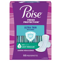 Poise - Poise, Fresh Protection - Pads, Ultra Thin, Light Regular (66 ...