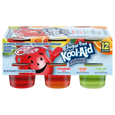 Kool-Aid - Kool-Aid, Gelatin Snacks, Strawberry/Orange/Lemon-Lime, 12 ...