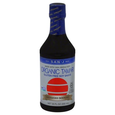 San J - San J Tamari, Organic, Reduced Sodium (20 oz) | Shop | Weis Markets