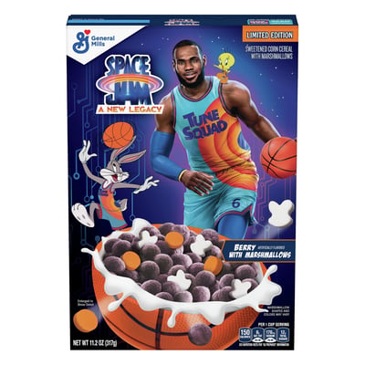 Space Jam - Space Jam, Sweetened Corn Cereal, Berry with Marshmallows ...