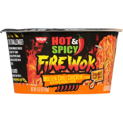 NISSIN - Nissin Hot & Spicy Fire Wok Molten Chili Chicken Noodles 4.37 ...