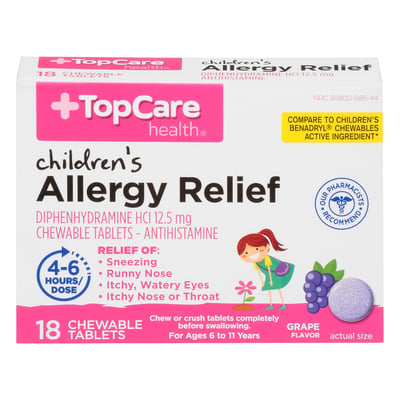 TopCare - TopCare, Health - Allergy Relief, Children's, 12.5 mg ...