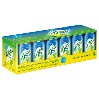 Sierra Mist - Sierra Mist Soda Lemon Lime Flavored 12 Fl Oz 12 Count ...