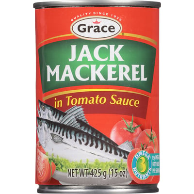 Grace - Grace Jack Mackerel in Tomato Sauce 15 oz (15 ounces) | Winn ...