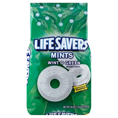 LIFE SAVERS - LIFE SAVERS Wint O Green Mint Hard Candy Party Size (52. ...