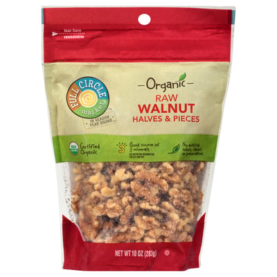 Full Circle Market - Full Circle Market, Organic - Walnut, Raw, Halves ...