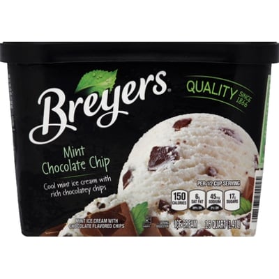 Breyers Mint Chocolate Chip Ice Cream Nutrition Facts | Besto Blog