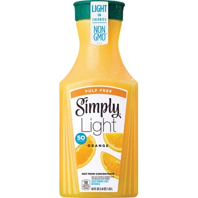 Simply - Simply Orange Light Pulp Free 100% Juice 52 Ounces (52 ounces ...