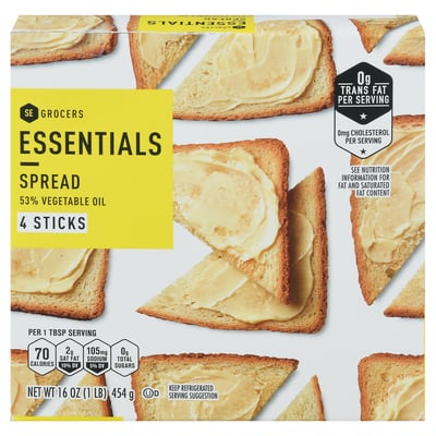 Essentials - SEG Essentials 53% Vegetable Oil Spread 16 Oz (16 ounces ...
