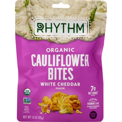 RHYTHM - Rhythm Organic White Cheddar Cauliflower Bites 1.4 Ounces (1. ...