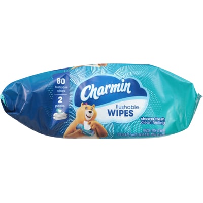 Charmin - Charmin Flushable Wipes 2 Pack (80 count) | Winn-Dixie ...