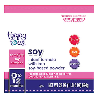 Tippy Toes - Tippy Toes, Infant Formula with Iron, Soy, Powder, 0 to 12 ...