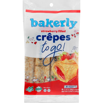 Bakerly - Bakerly Strawberry Filled Crepes to go 1 Pack (1 piece ...